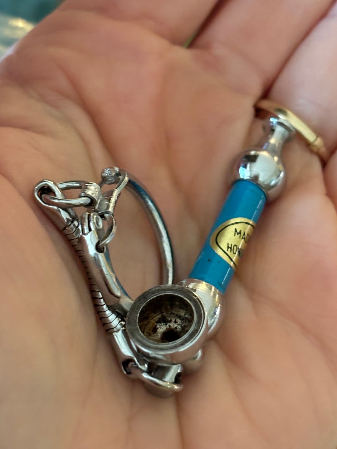Vintage Bowl Pipe Keychain - Etsy
