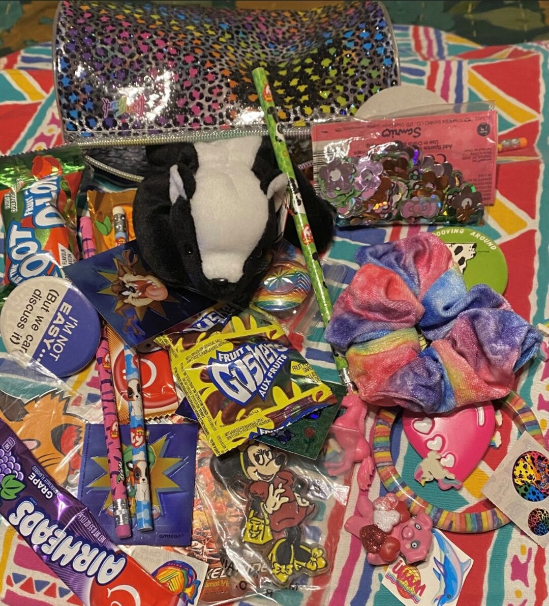 90s MYSTERY Makeup Bag 90s and 90s Inspired Stickers Candy Beanie ...
