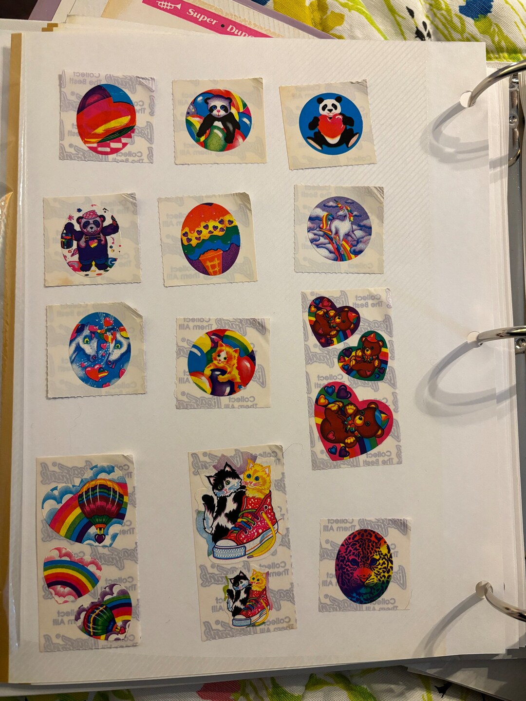 12 Lisa Frank Vintage Stickers 80s 90s Unicorns Rainbows Cats Bears ...
