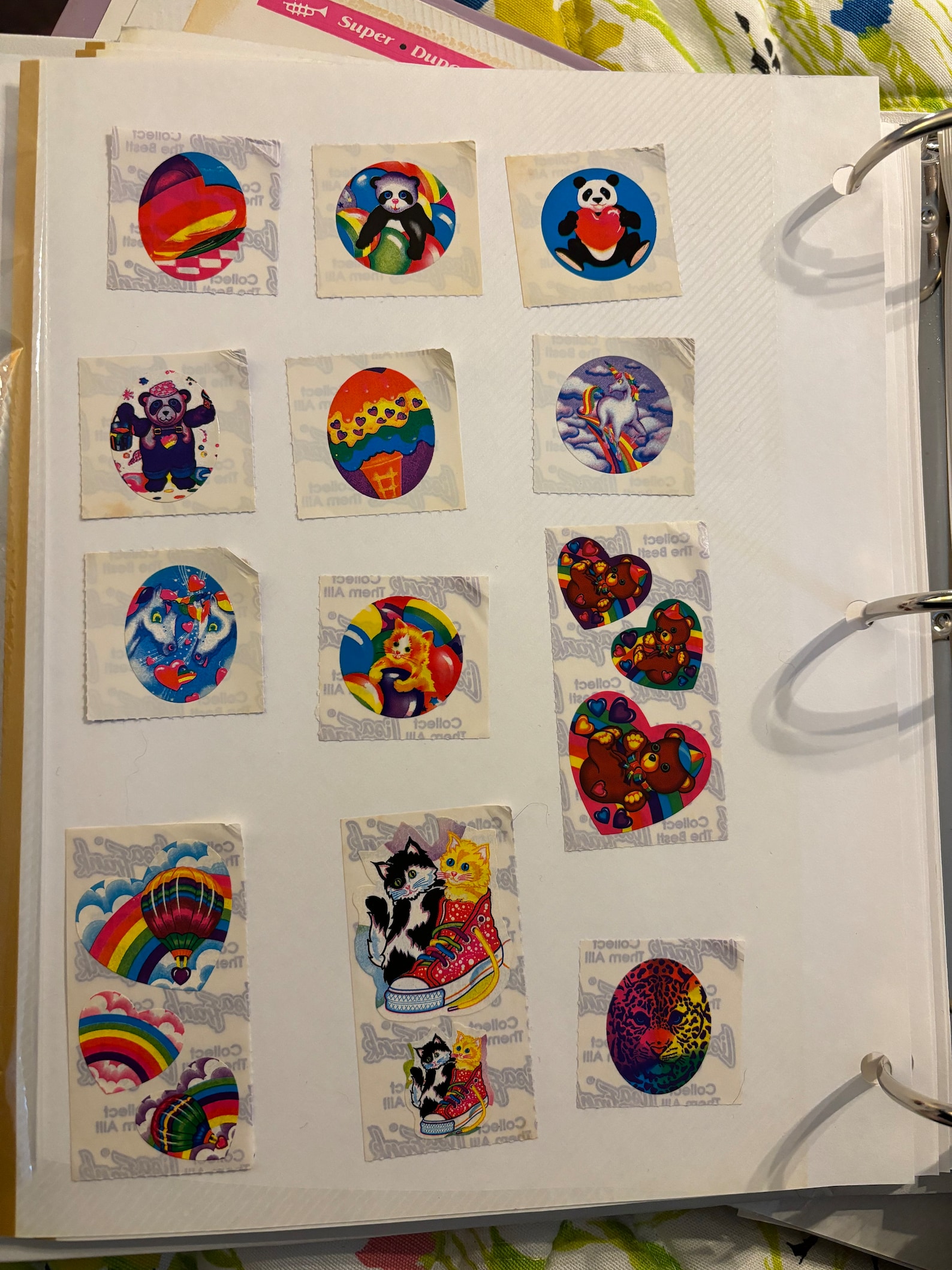 12 Lisa Frank Vintage Stickers 80s 90s Unicorns Rainbows Cats Bears ...