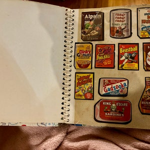 Old Vintage 80s Sticker Book Well Loved Filled With Wacky Packs GPK and ...