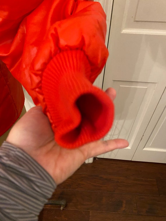 Retro 70s White Stag fire engine red puffer jacket su… - Gem