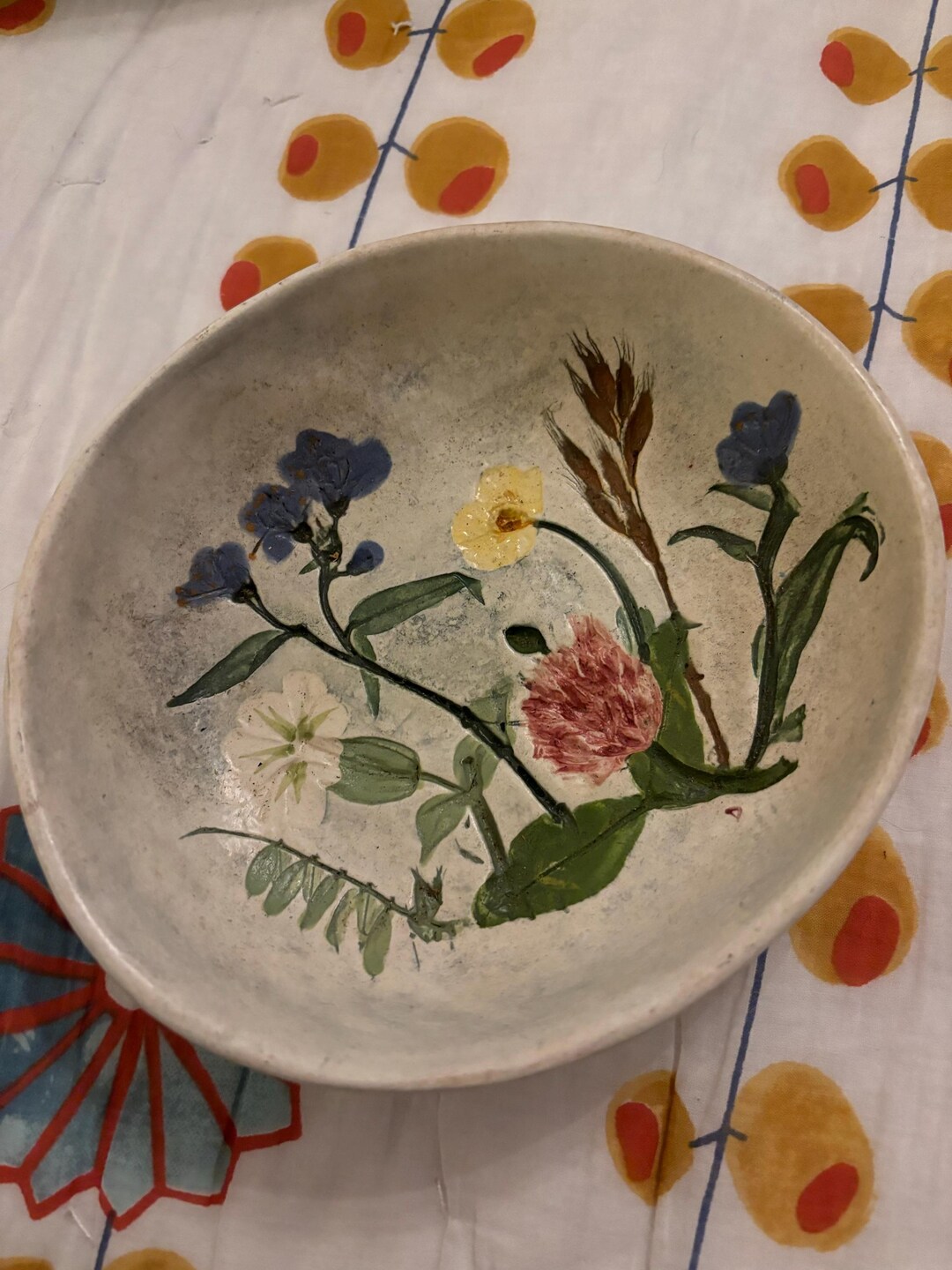 Salt Marsh Pottery Dartmouth Mass Trinket Bowl June Field SLP 90 Fine ...