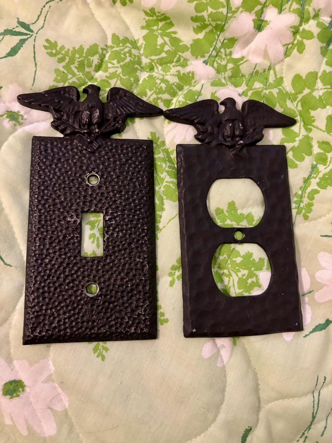 Metal Eagle Outlet Cover or Light Switch Plate NOBLE Brand Bronze ...