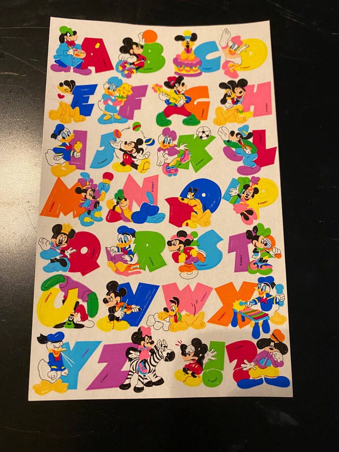 Vintage Sandylion Sticker Designs Disney Characters Letters Sticker ...