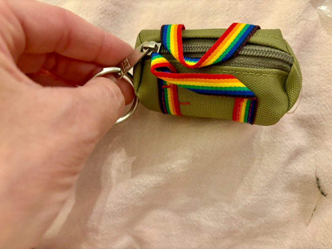 Vtg 80s Rainbow Duffle Bag Key Chain PRIDE - Etsy