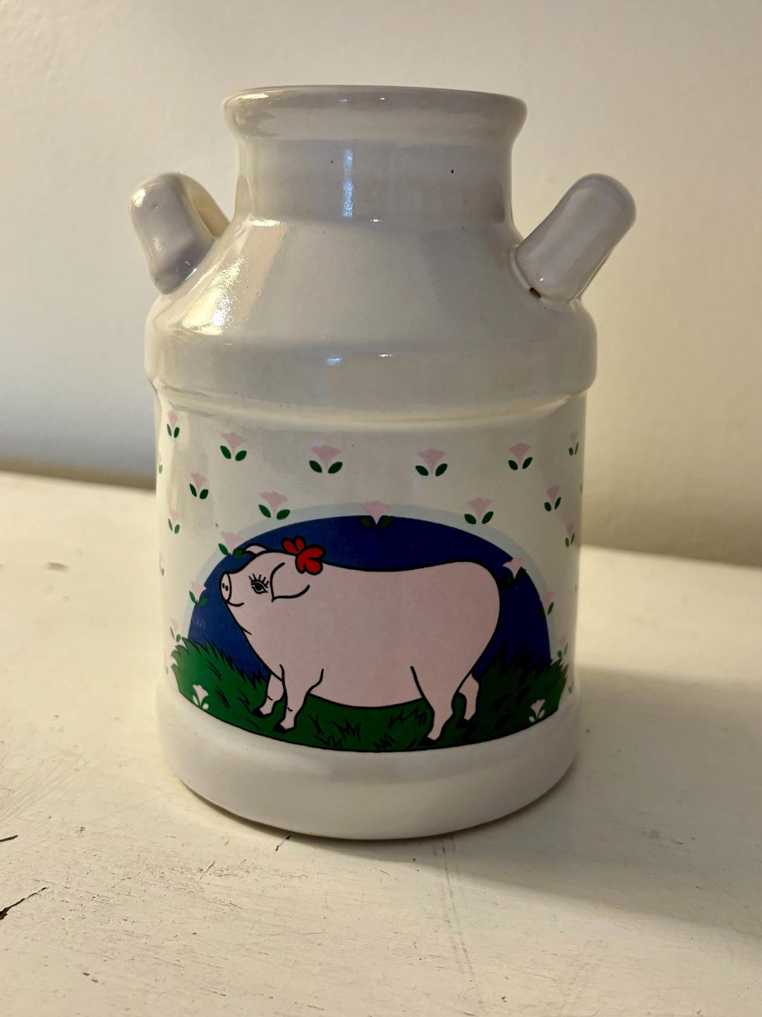 Vtg Pig Crock Ceramic Country Farmhouse Style Farm Animal Cottagecore ...