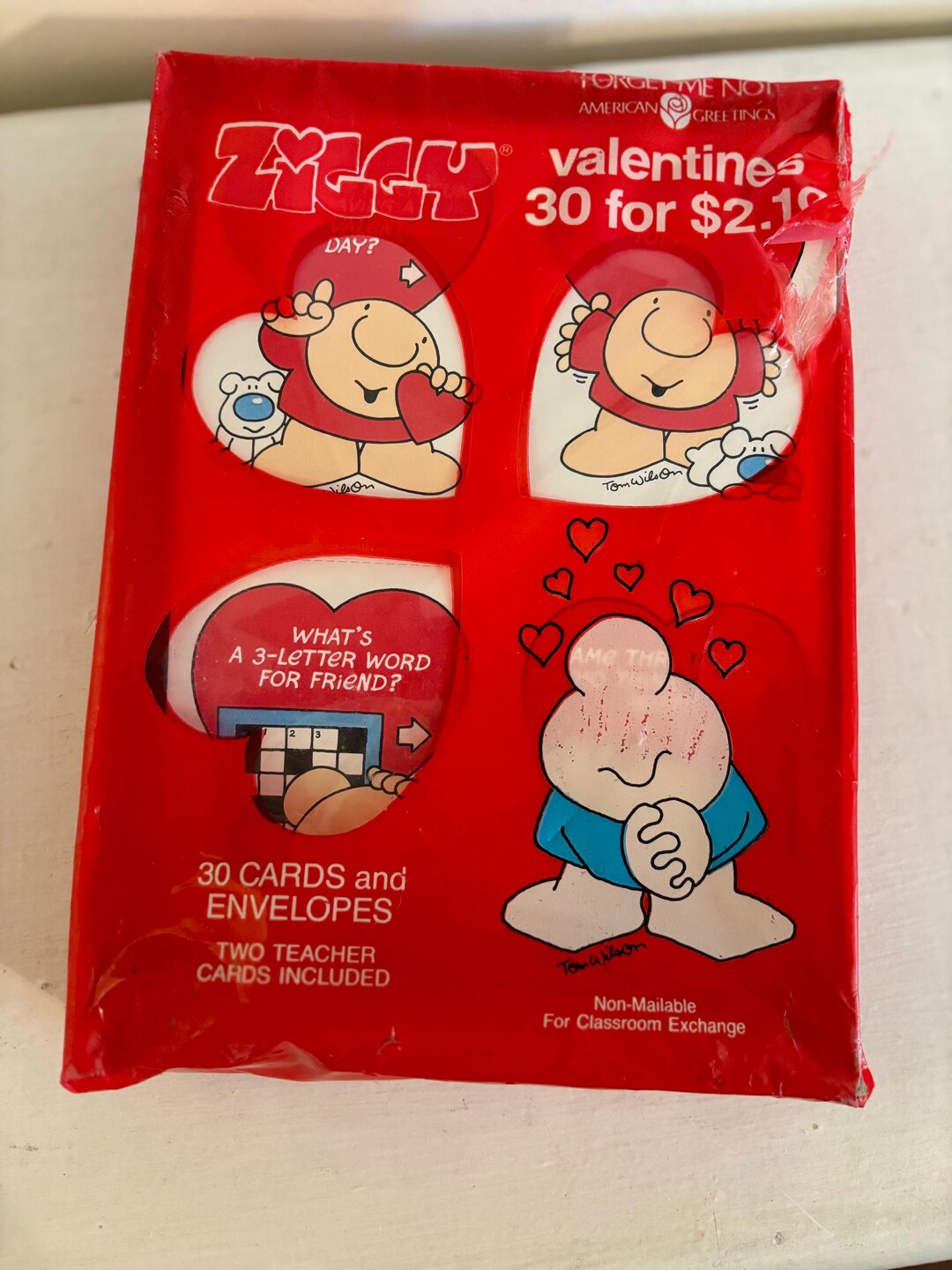 Vtg 80s Ziggy Valentine’s Day Cards Classroom Valentines Deadstock ...