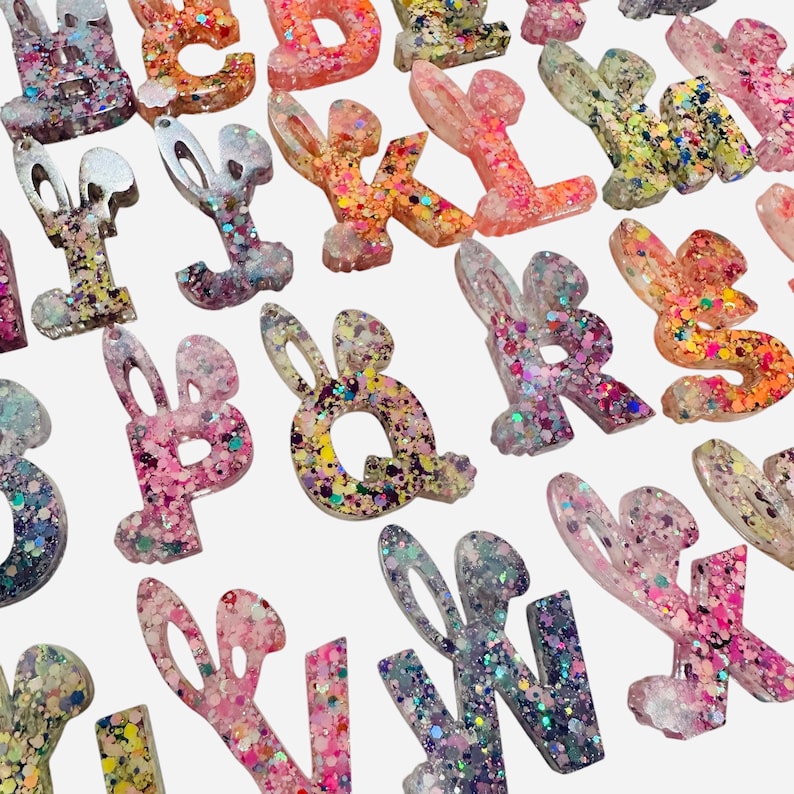 Bunny Ear Resin Letters, Alphabet, Spelling, Reading, Easter, Farm ...