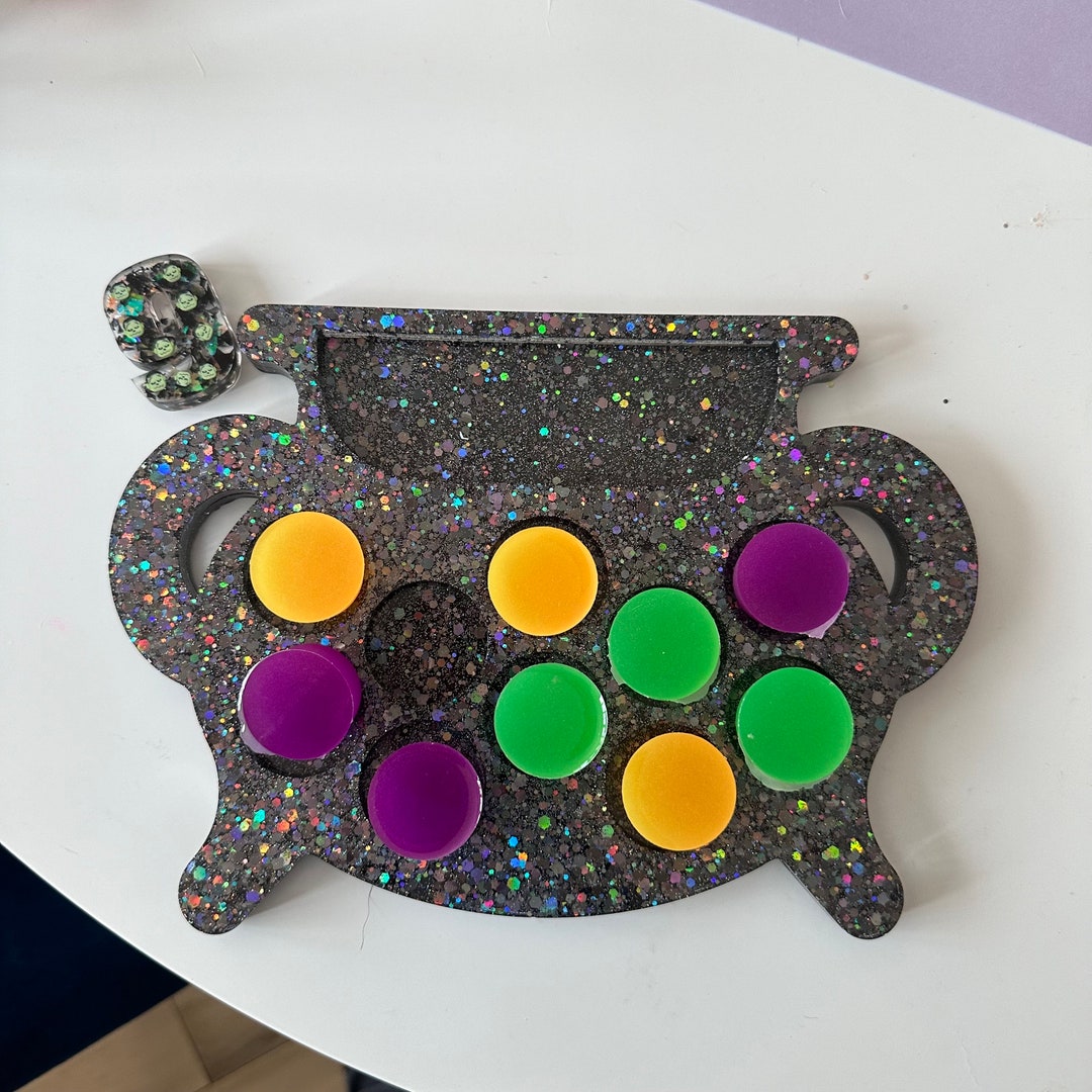 Halloween Resin Ten Frame, Counters, Numbers, Glow in the Dark, Math ...