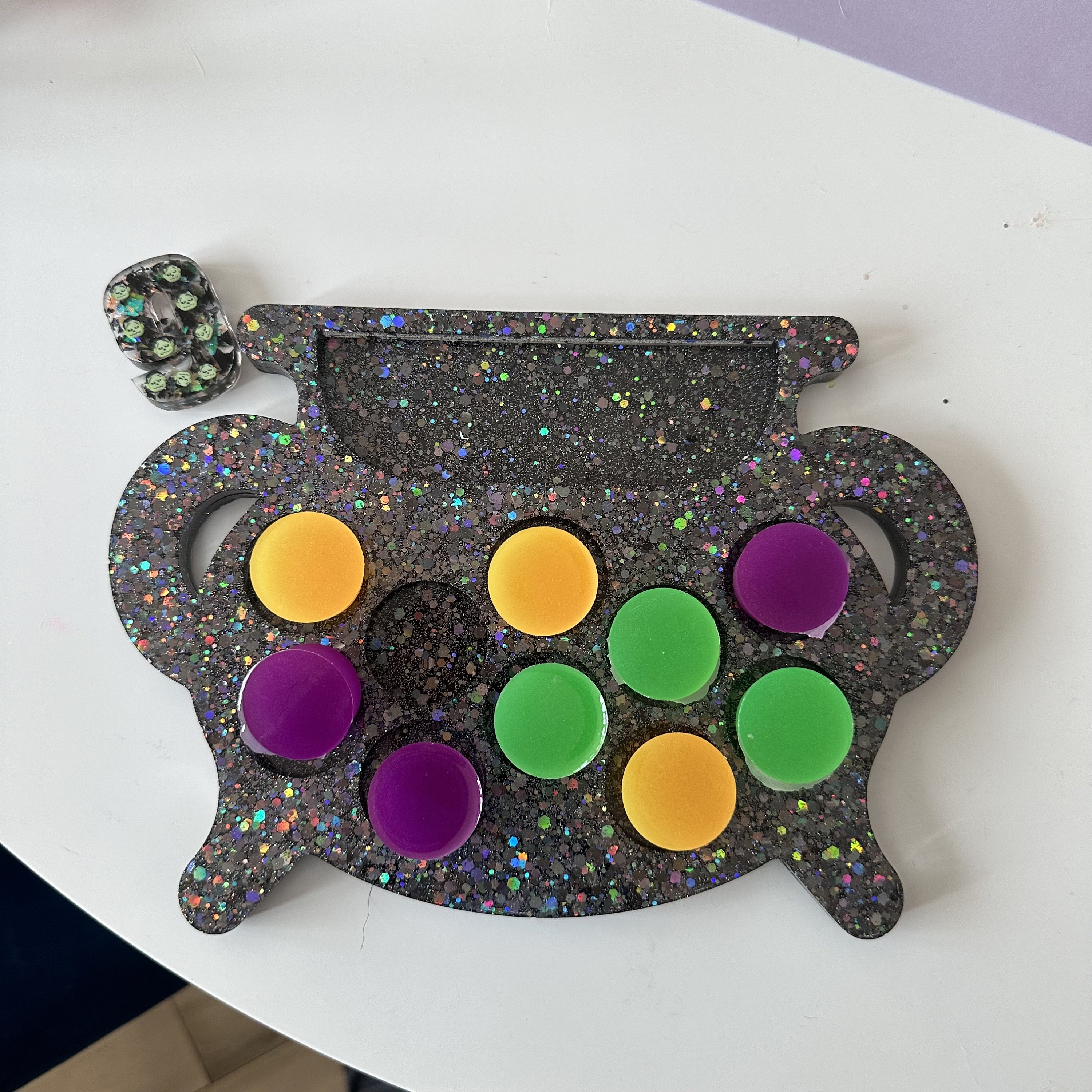 Halloween Resin Ten Frame, Counters, Numbers, Glow in the Dark, Math ...