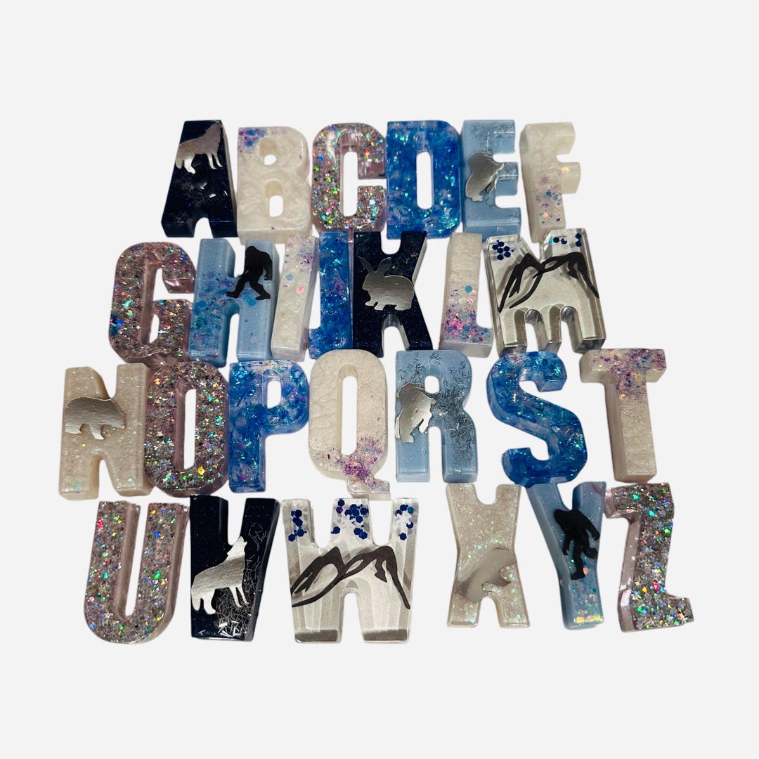 Arctic Letter Set, Resin Winter Animals, Alphabet, School, Reading ...