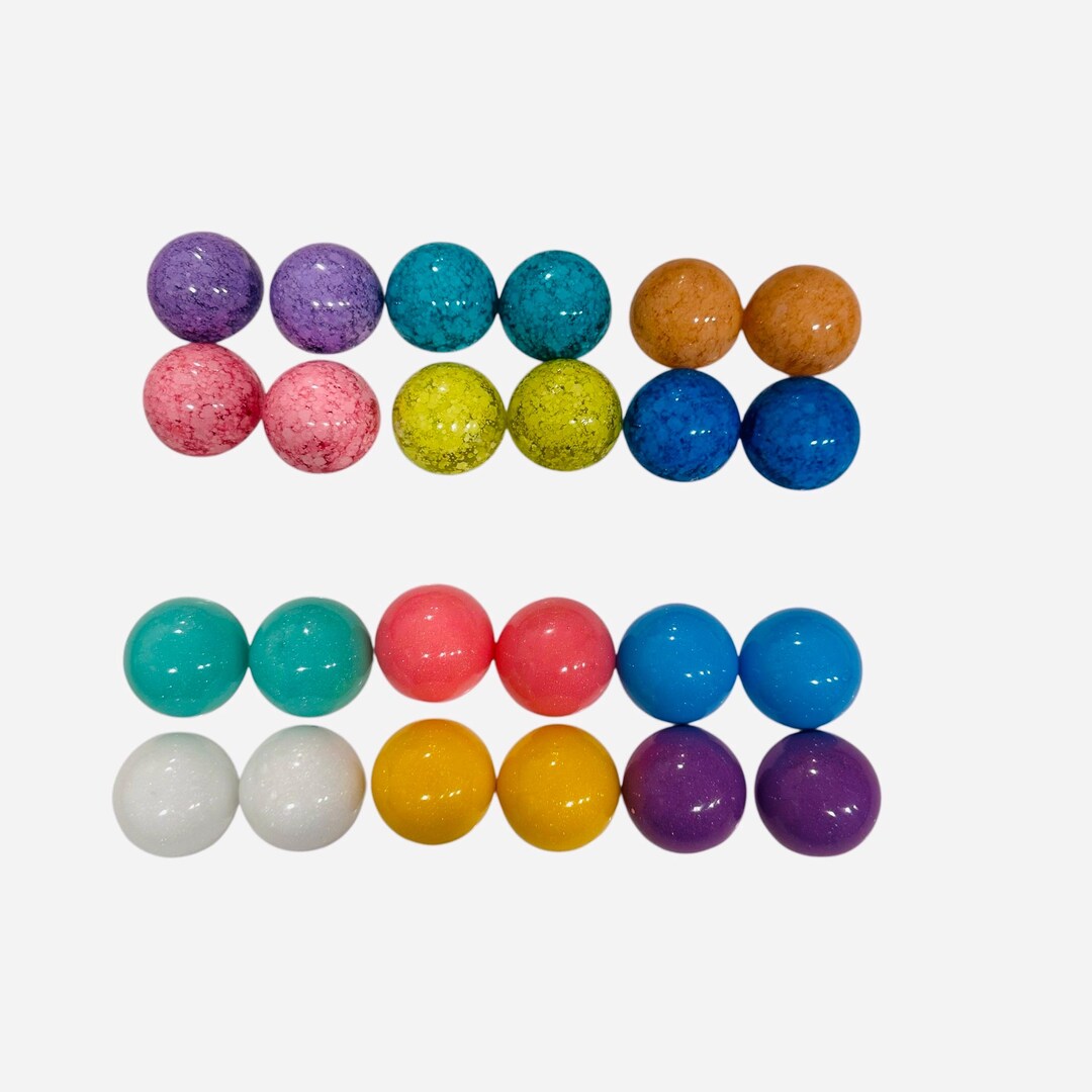 Resin Mini Domes – Color Sorting Loose Parts | Sparkle or Solid Set ...