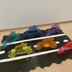 Monster Truck Resin Set, Cars, Road, Gift, Preschool, Kindergarten ...