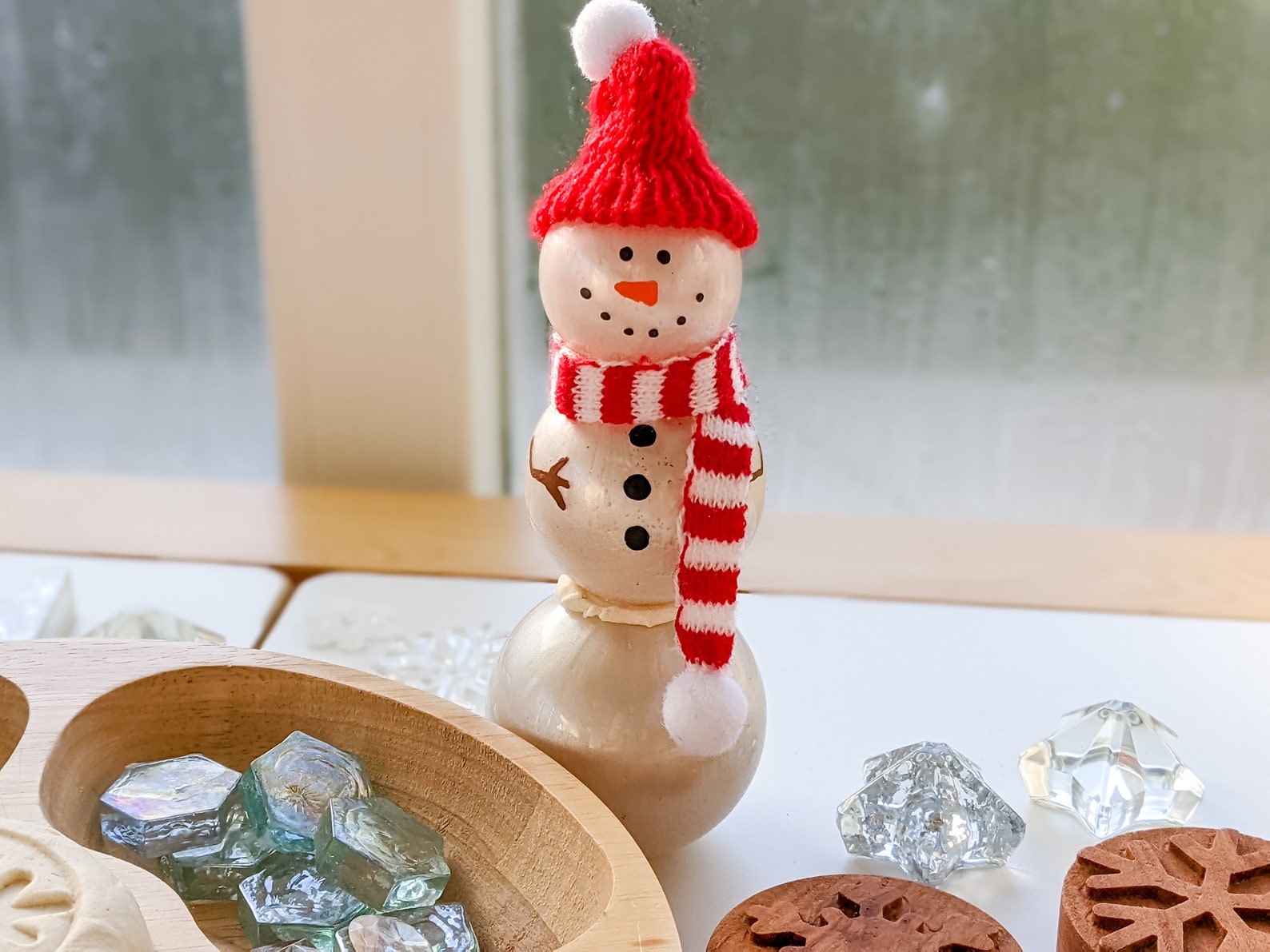 Make Your Own Snowman Resin, Building Blocks, Balance Blocks, Christmas ...