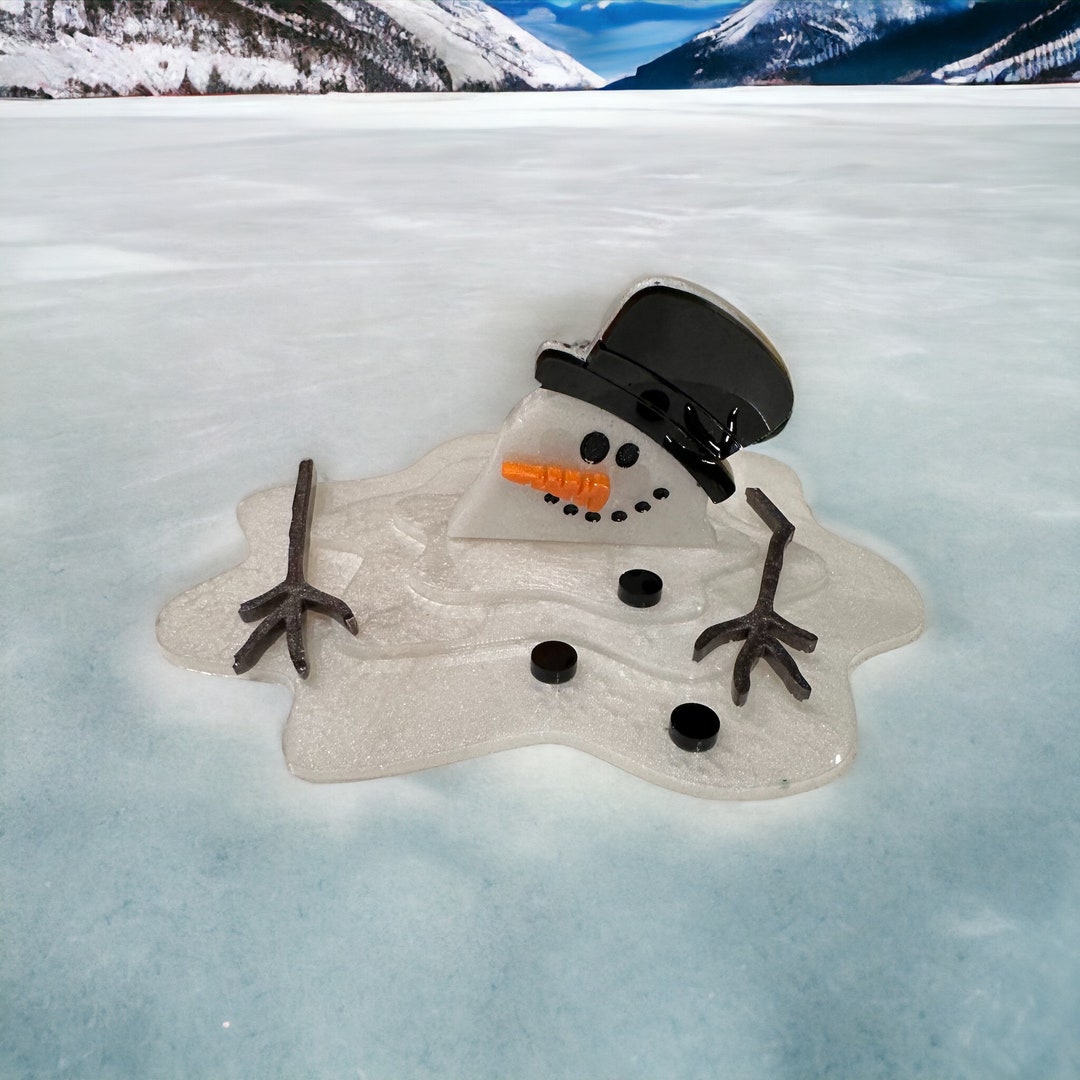 Melting Snowman Resin, Winter, Sensory Bin, Homeschool, Decor ...