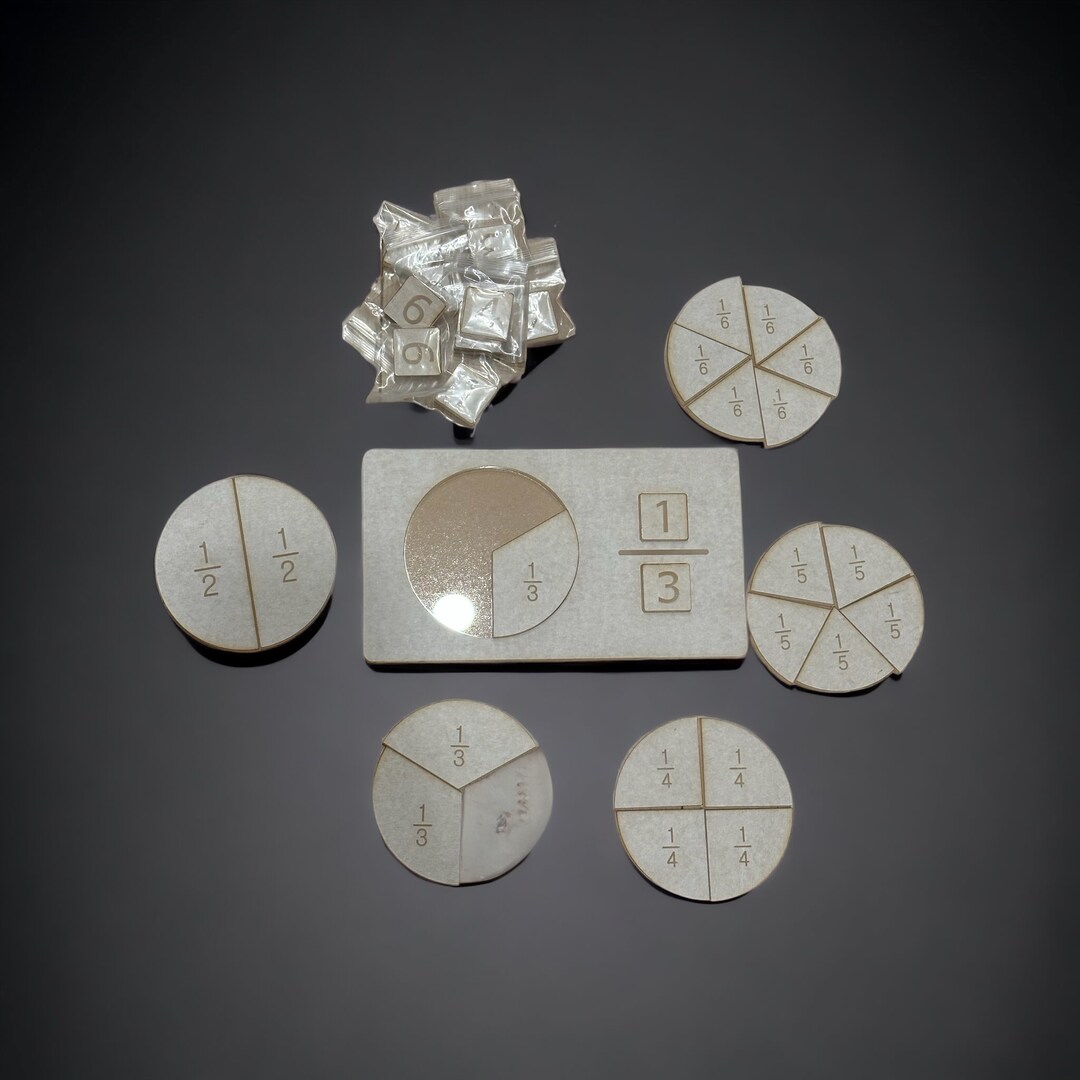 Resin Fraction Board, Math, Numbers, Elementary School, Montessori ...