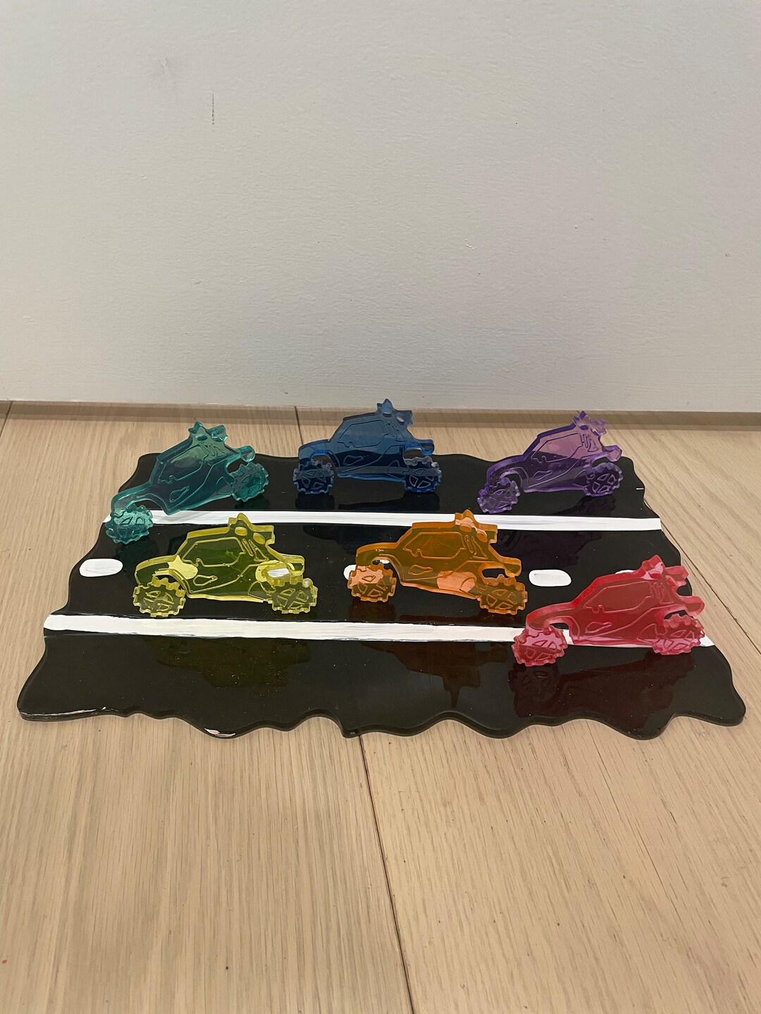 Monster Truck Resin Set, Cars, Road, Gift, Preschool, Kindergarten ...