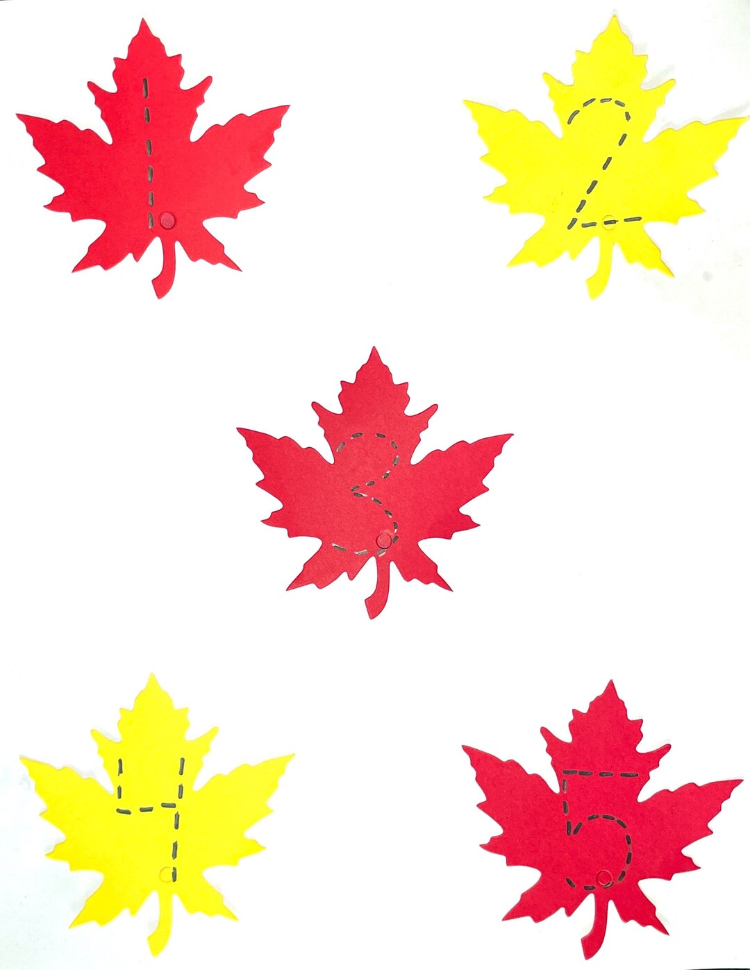 Fall Pre-writing Worksheet, Tracing Practice, Number Tracing, Toddler ...