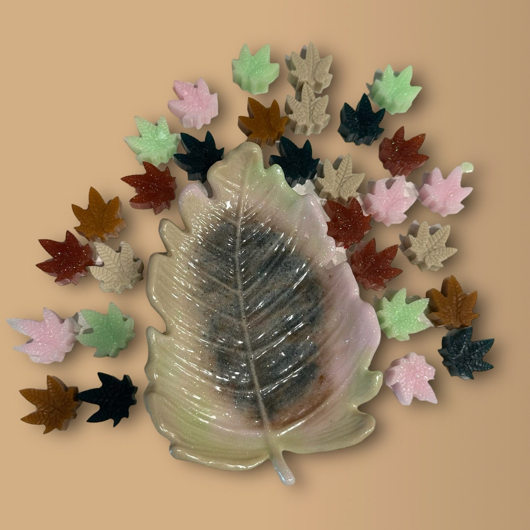 Leaf Resin Tray, Mini Leaf Counters, Math, Preschool, Elementary School ...