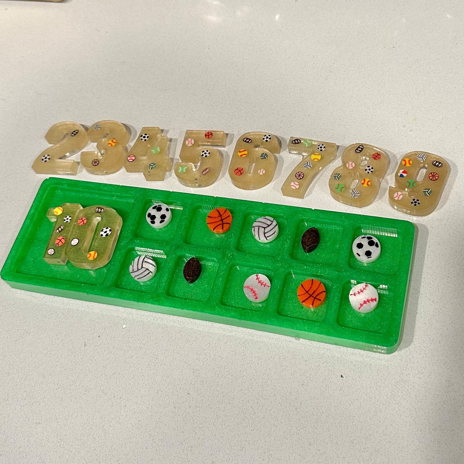 Sports Resin Ten Frame, Counters, Math, Numbers, Loose Parts, Teacher ...