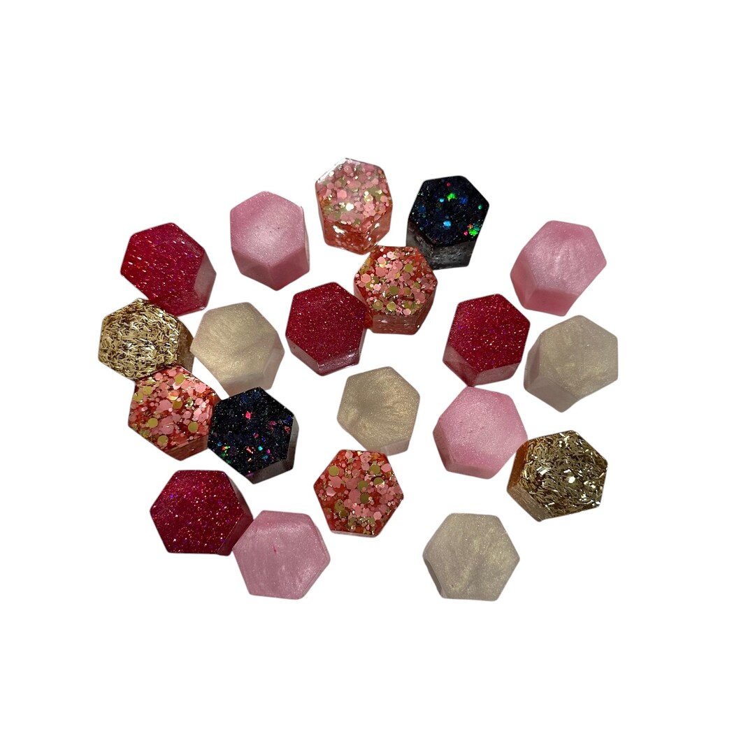 Resin Hexagon Stacking Blocks, Fine Motor, Valentine's Day, Counters ...