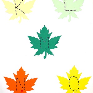 Fall Pre-writing Worksheet, Tracing Practice, Letter Tracing, Alphabet ...