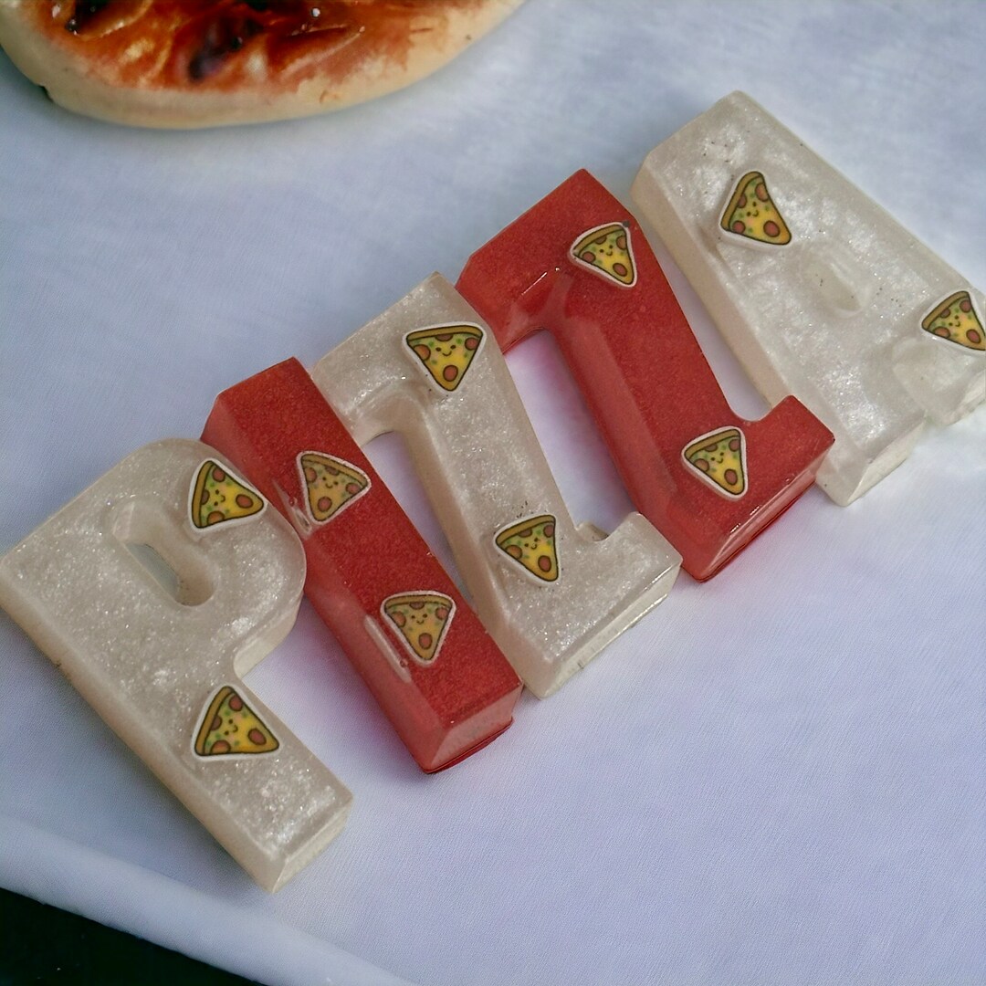 Pizza Resin Letters, Alphabet, Numbers, Food Play, Preschool, Teachers ...