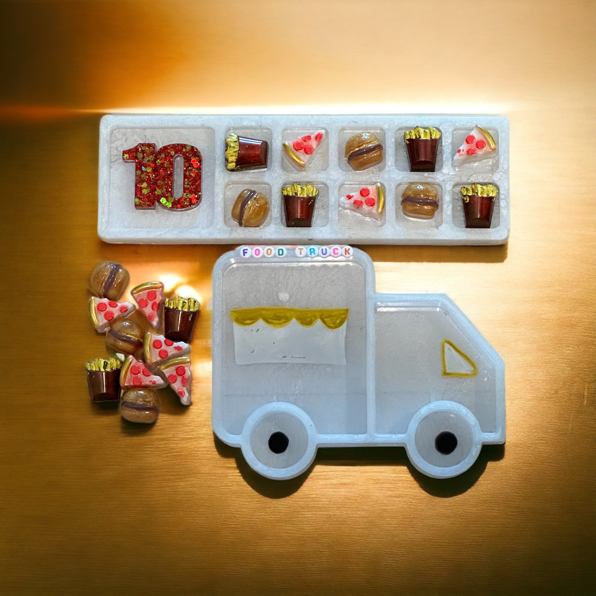 Food Truck Resin Kit, Ten Frame, Fries, Burgers, Food, Play Food, Math ...