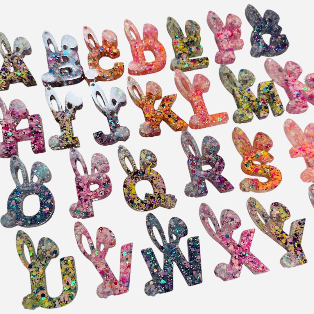 Bunny Ear Resin Letters, Alphabet, Spelling, Reading, Easter, Farm ...