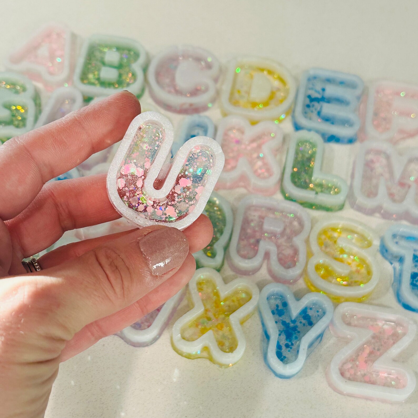 Bubble Letter Trays, Resin, Easter, Spring, Alphabet, School, Teachers ...