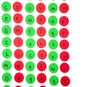 Christmas Letter Match, Alphabet, Upper and Lower Case, Toddler ...