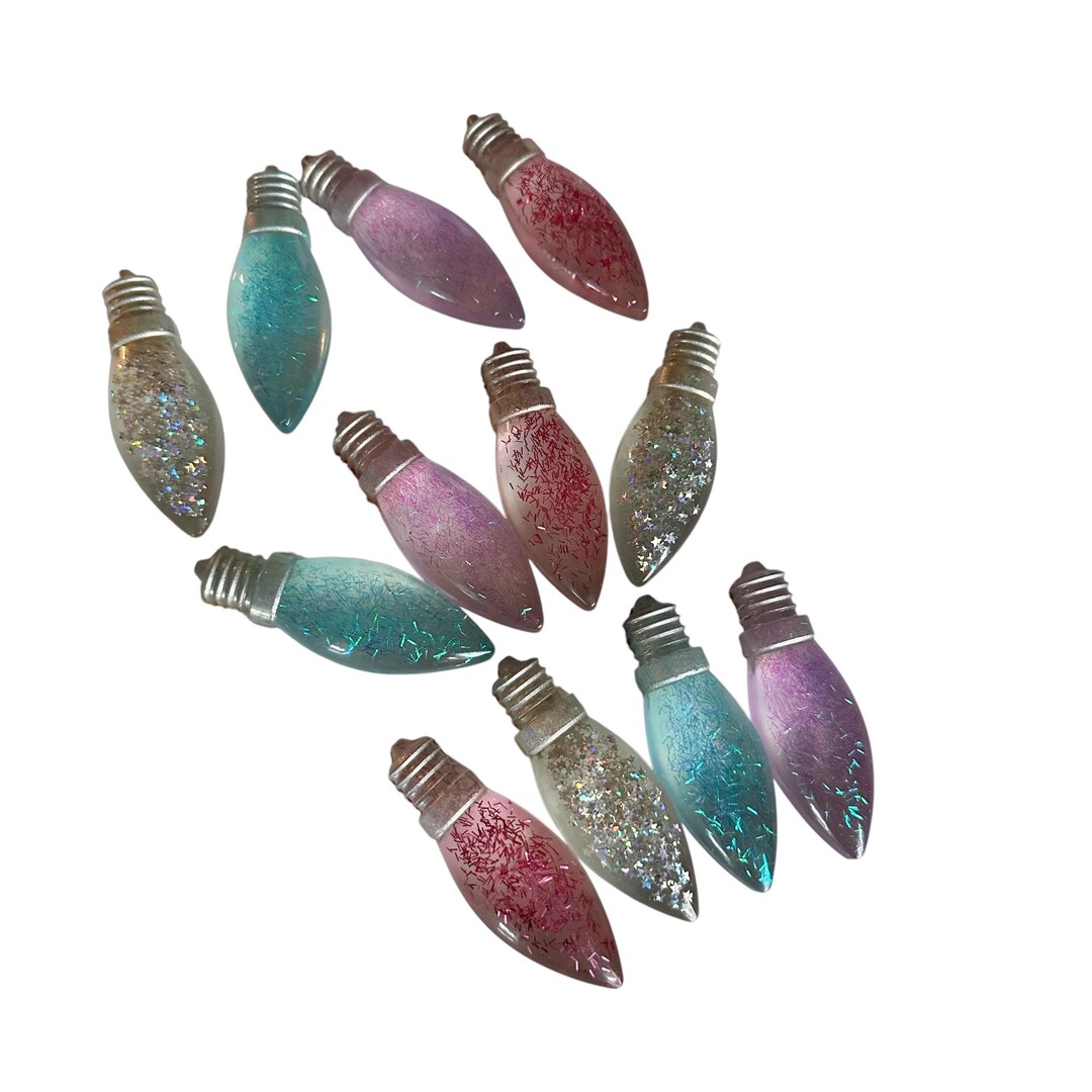 Glitter Holiday Light Resin, Counters, Math, School, Teachers - Etsy