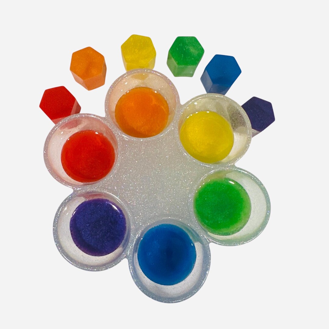 Rainbow Color Sorting Resin Bowl, Color Match, School, Teacher, Fine ...