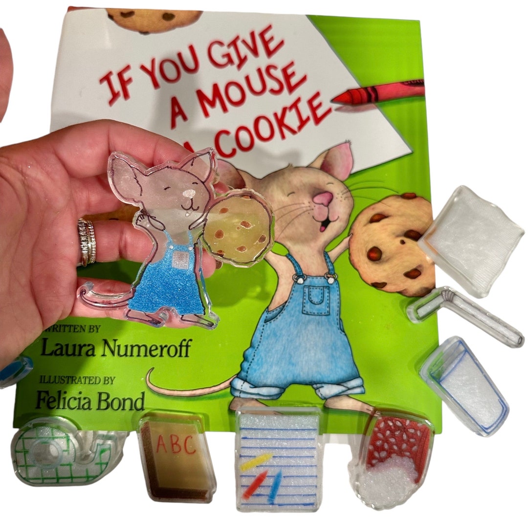If You Give a Mouse a Cookie Resin Book Set, Reading, Story, School ...