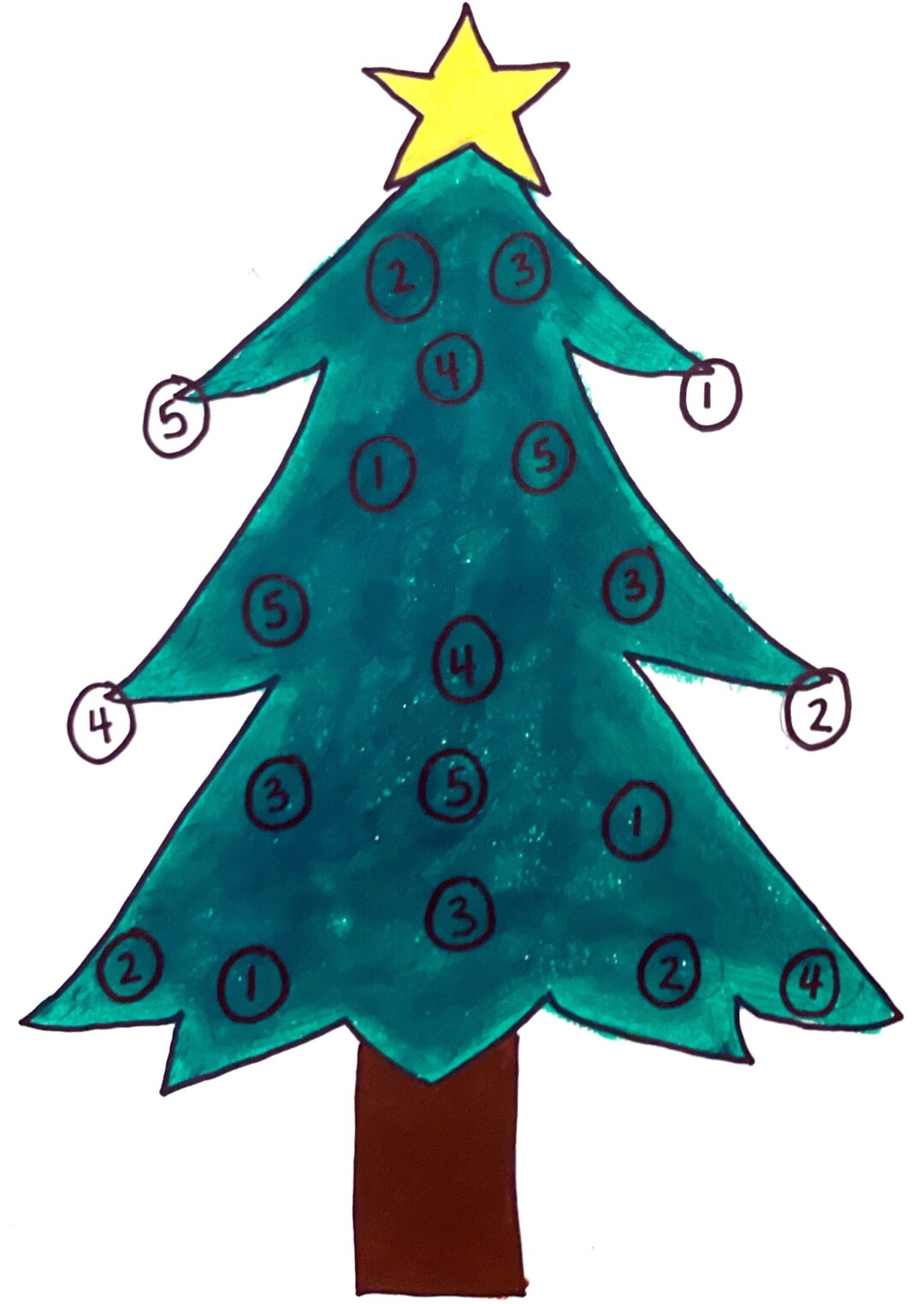 Christmas Color by Number, Color Matching, Preschool, Toddler ...