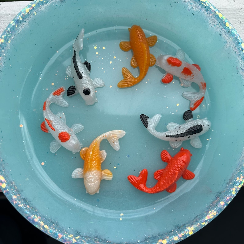 Realistic Koi Resin, Water Play, Summer, Fish, Aquarium, Preschool ...