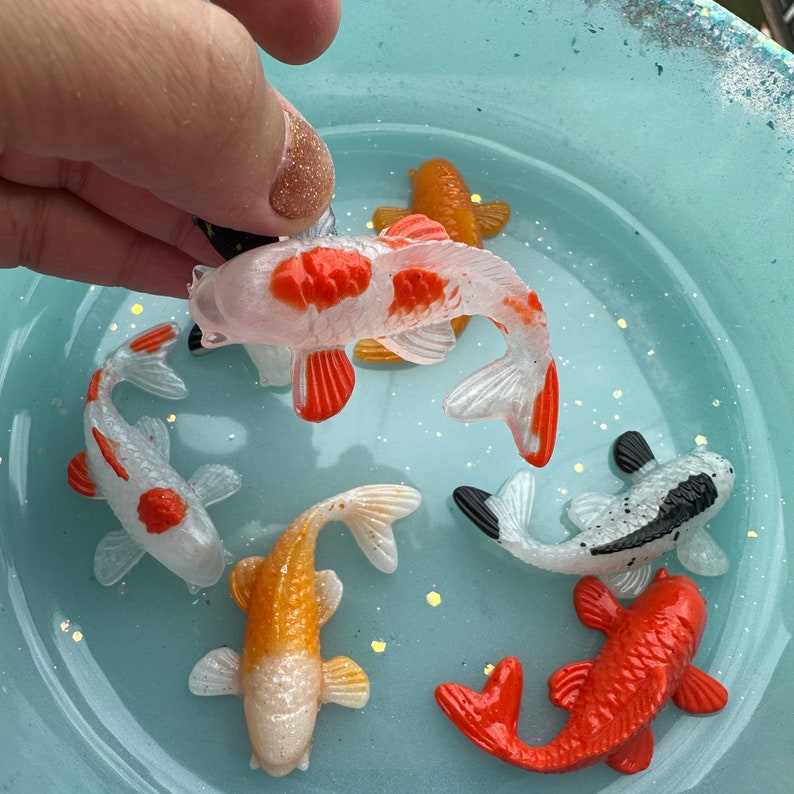 Realistic Koi Resin, Water Play, Summer, Fish, Aquarium, Preschool ...