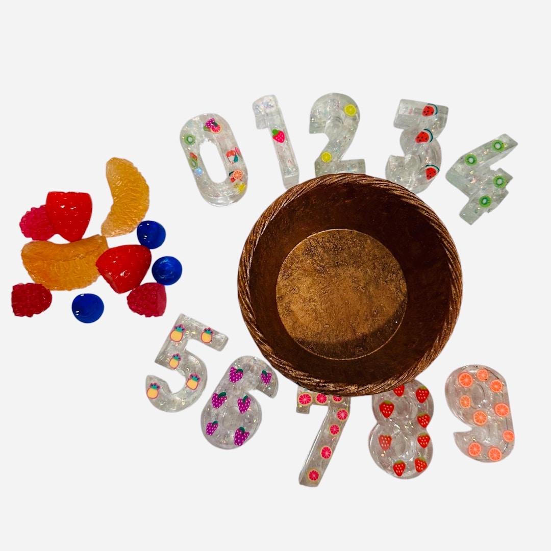 Fruit Resin, Fruit Basket, Numbers, Play Food, Teacher, School, Sensory ...