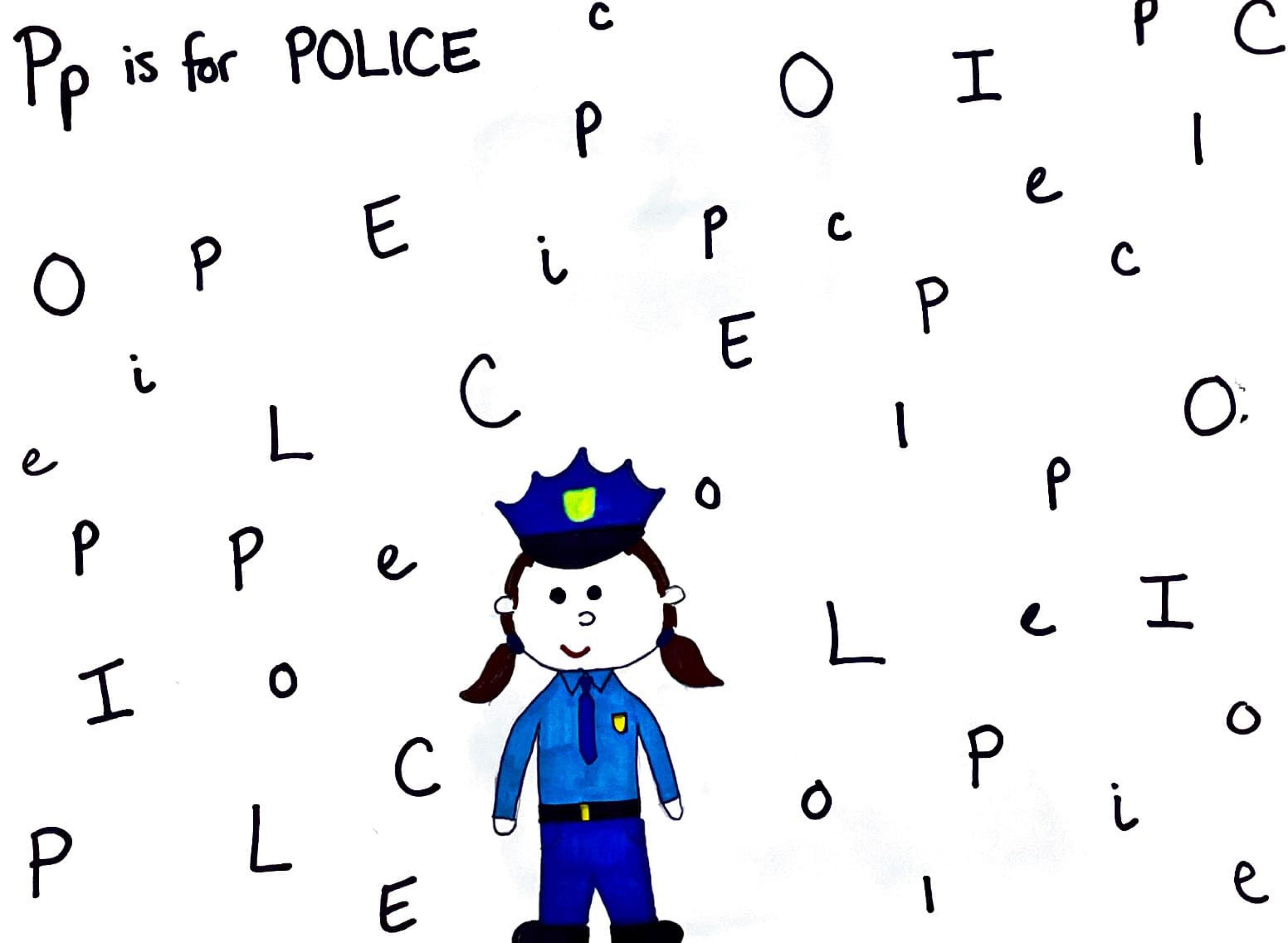P is for Police Letter Finding Letter P Preschool Toddler - Etsy