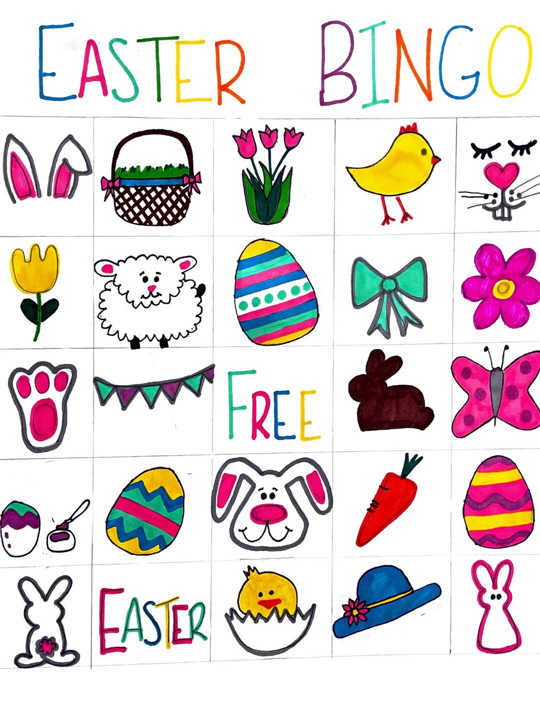 EASTER BINGO, Worksheet, Toddler, Games, Board Games, Preschool, Kids ...