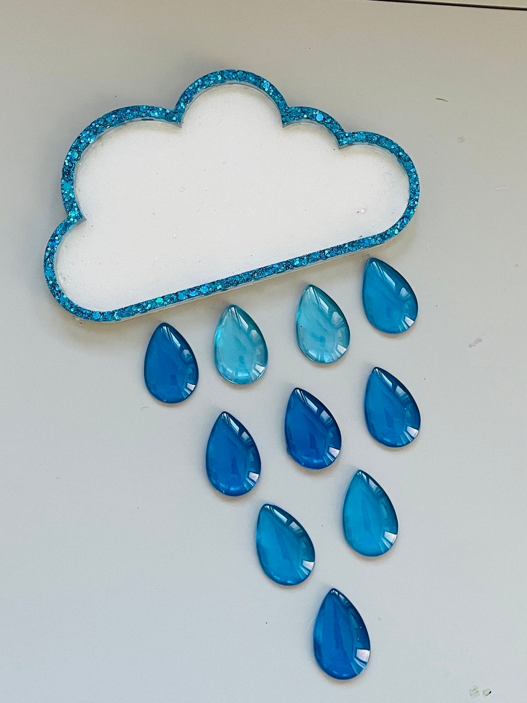 Cloudy Rain Resin Tray, Weather, Spring, Summer, Seasons, Counters ...