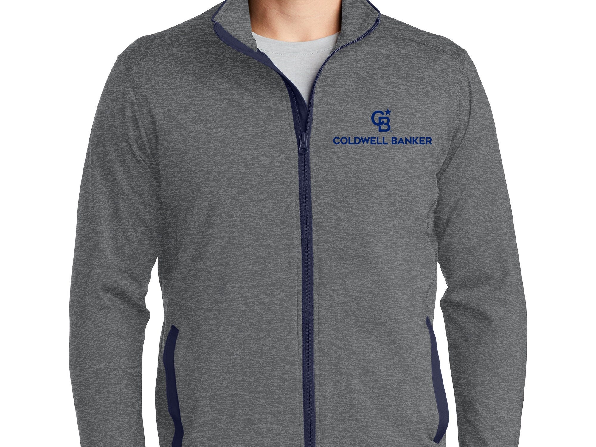 Cb-coldwell Banker Men's Contrast Full-zip Jacket Full-zip, Stretch ...