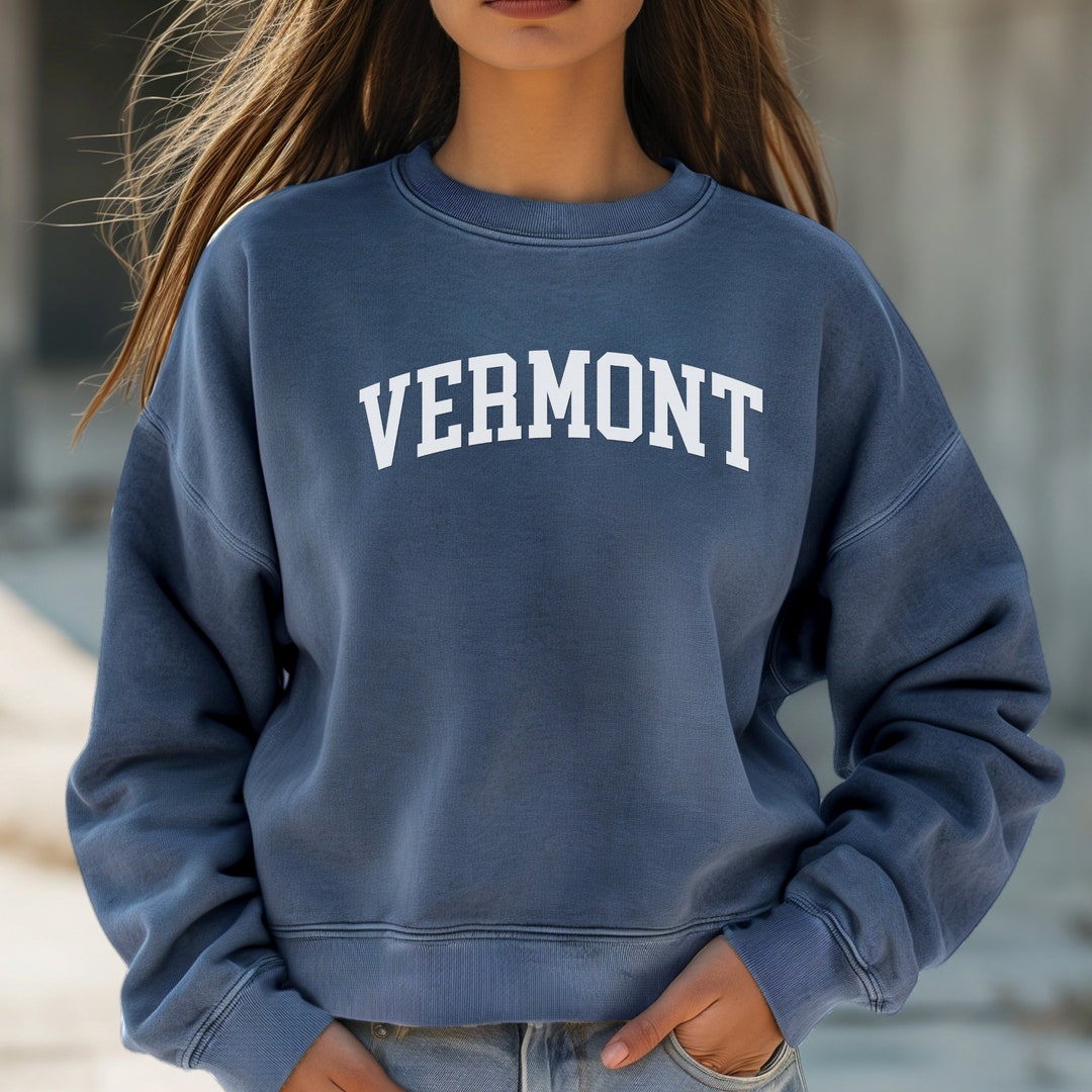 Vermont Comfort Colors Sweatshirt, Crewneck Sweatshirt, Sweatshirts for ...