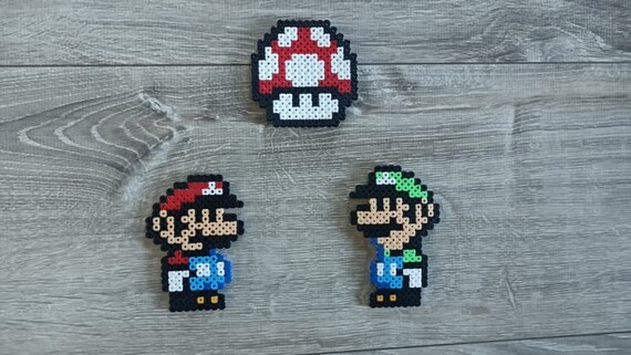 Mario & Luigi 16-bit Version Ironing Beads | Etsy