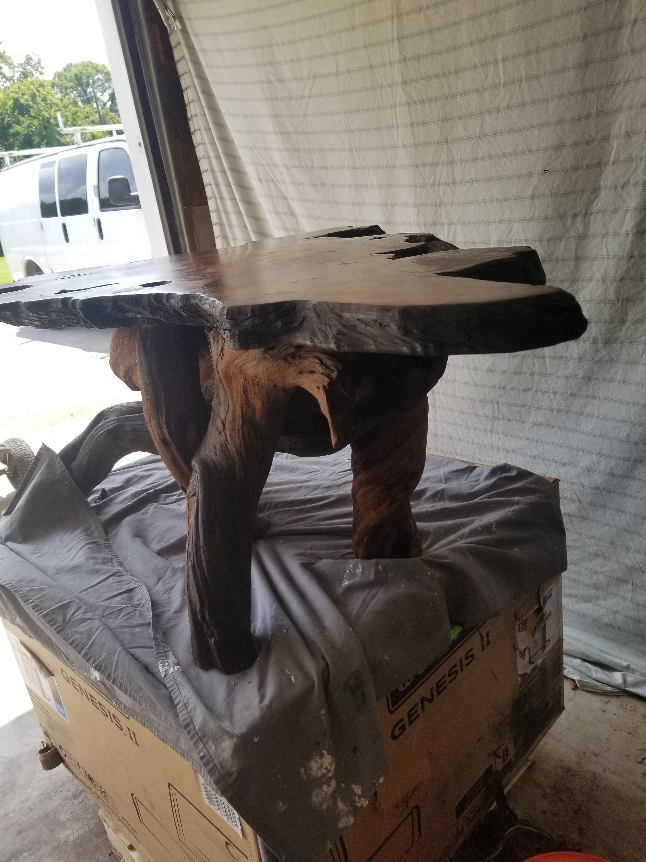 Antique Redwood Table - Etsy