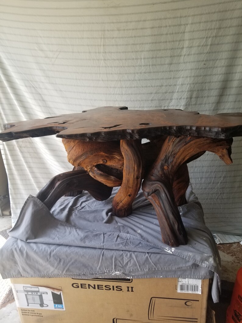 Antique Redwood Table - Etsy