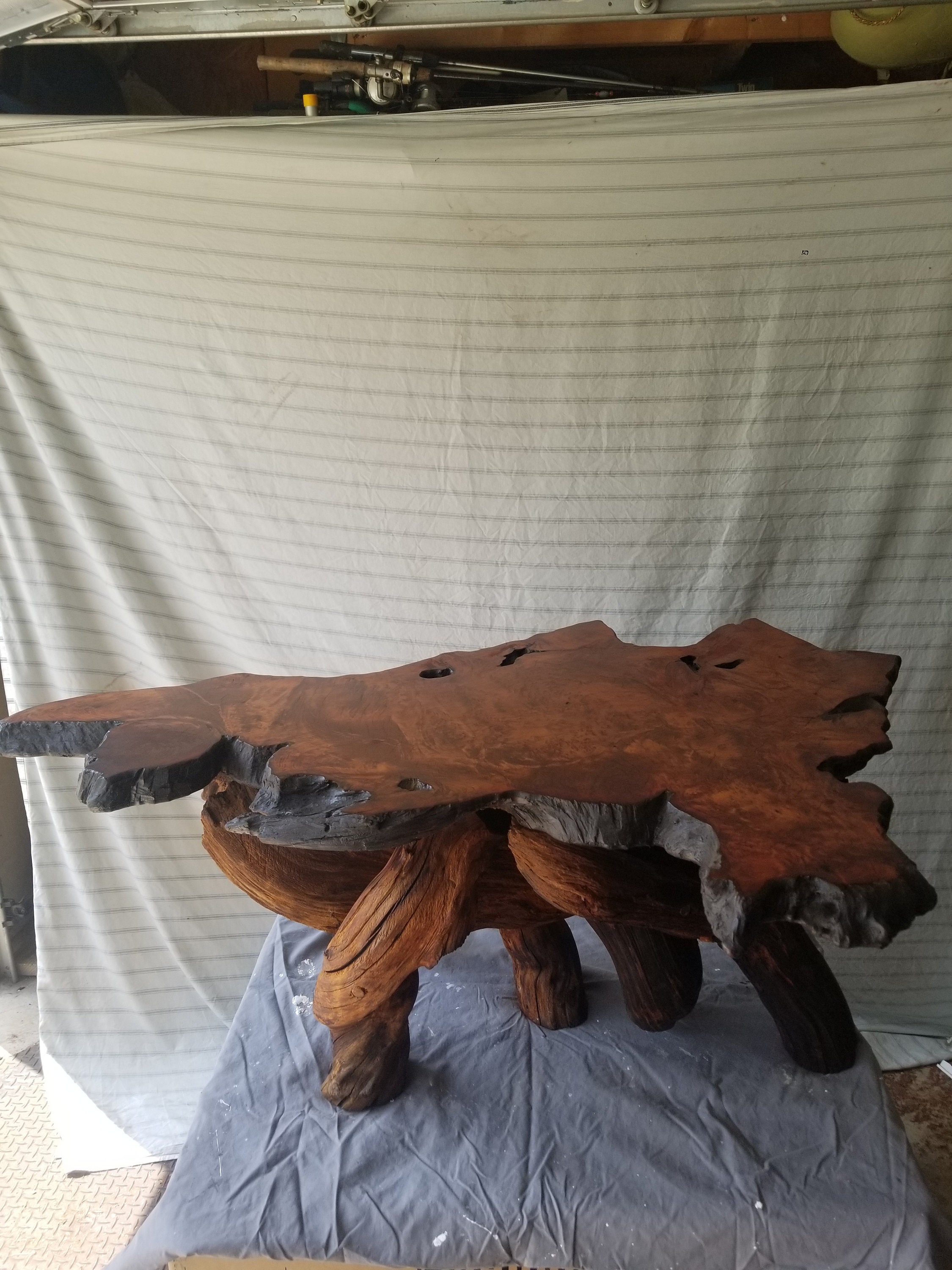 Antique Redwood Table - Etsy