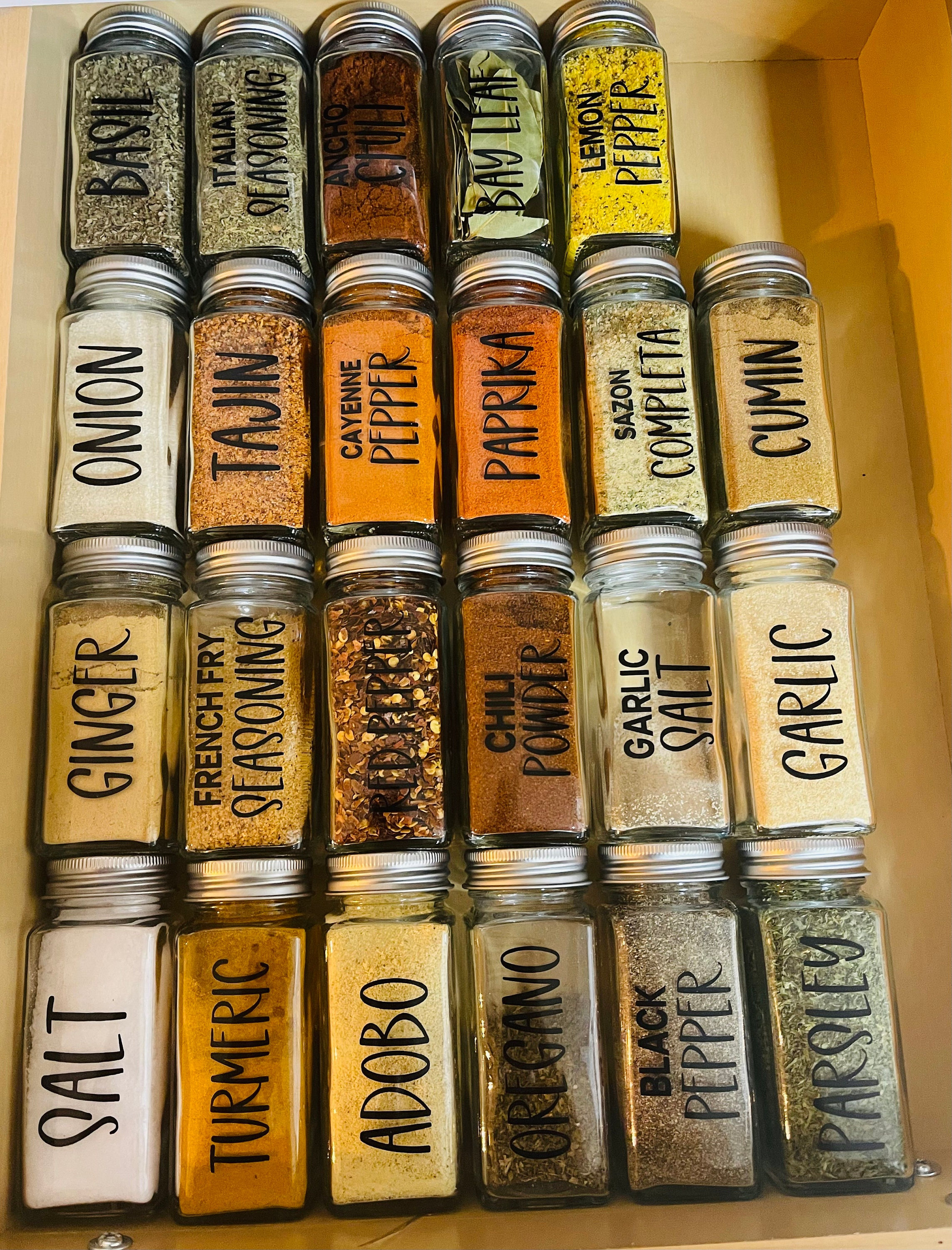 Labels | Custom Spice Jar Labels | Personalized Vinyl Spice Labels ...