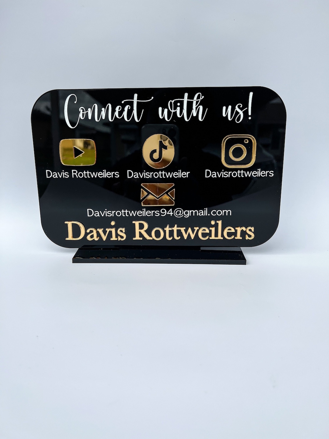 Business 3D Social Media Sign - Etsy